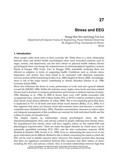 PDF Stress And EEG