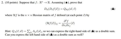 gradient vector and hessian matrix problem some