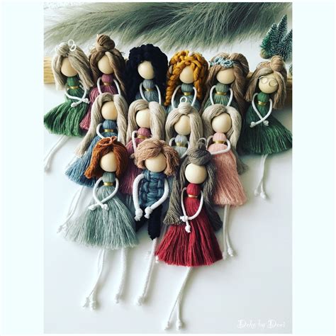Macramé Dolls ☺️ Dolls Handmade Diy Macrame Patterns Tutorials Yarn