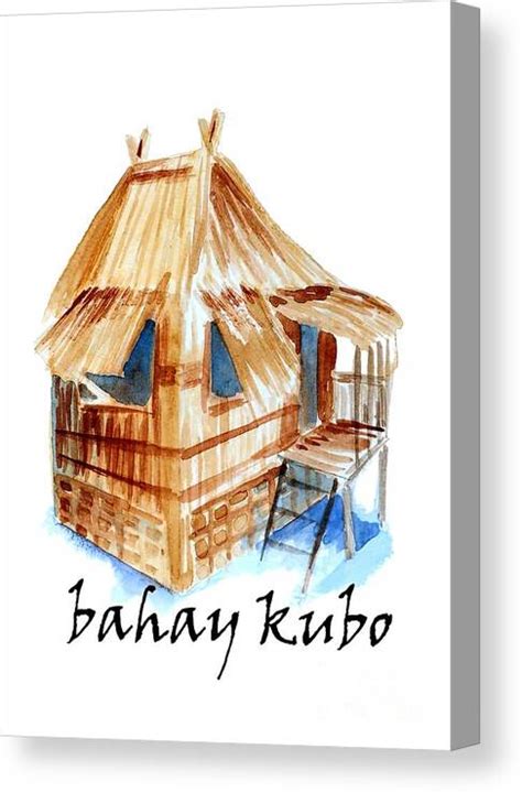 Bahay Kubo Drawing With Plants
