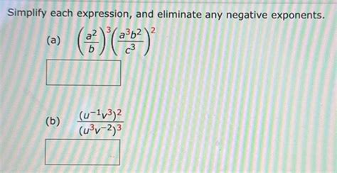 [answered] simplify each expression and eliminate any negative kunduz