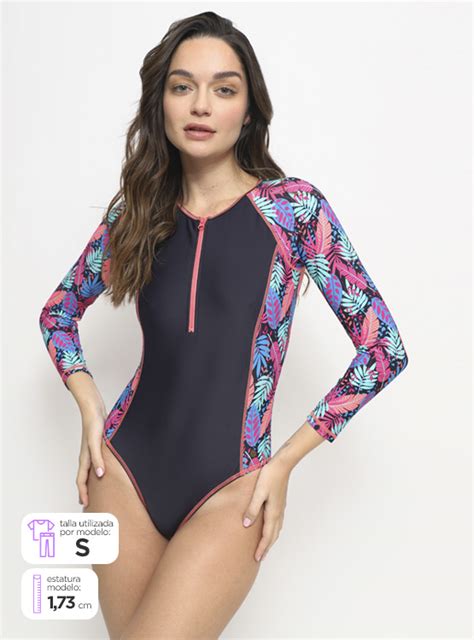 Traje De BaÑo Index Manga Larga