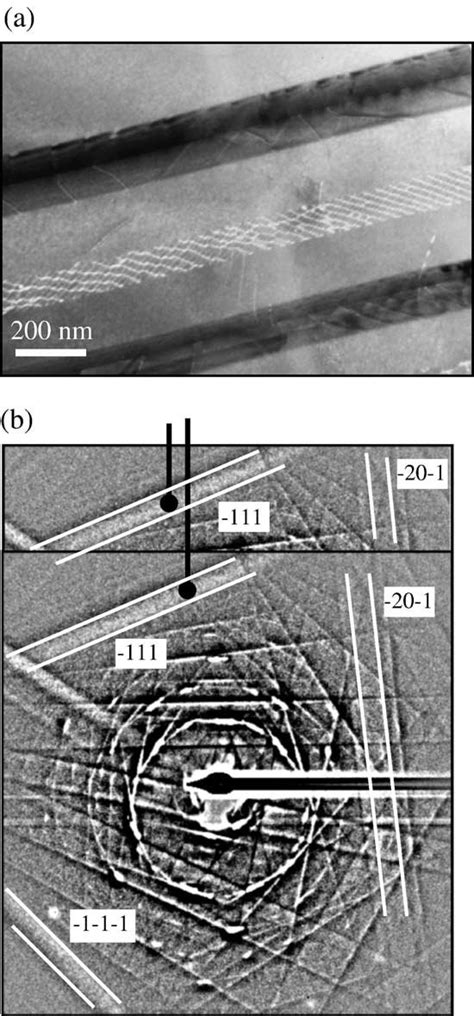 A Weak Beam Tem Image Of A Misfit Dislocation Lattice Between Same Download Scientific