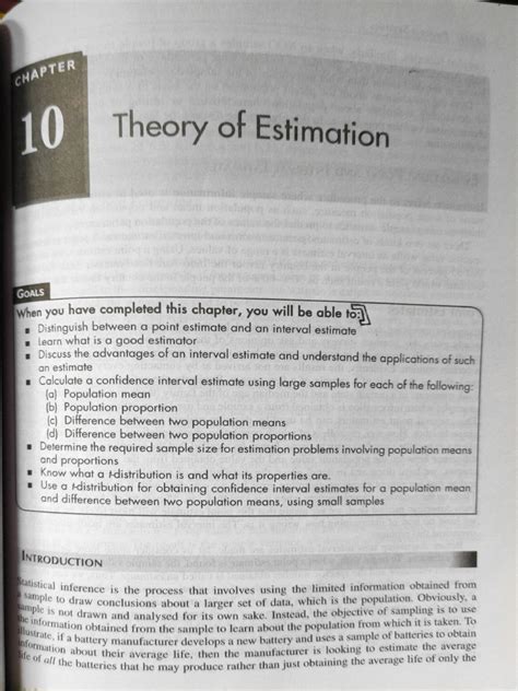 Nd Vohra Ch10 Theory Of Estimation Pdf