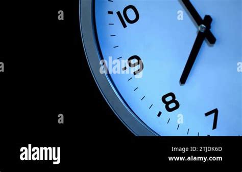 4k Timelapse Of Clock Pass Through Hour Analog Alarm Clock Almost