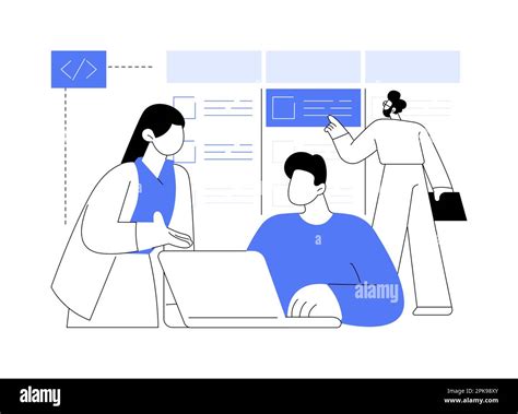 Agile Project Management Abstract Concept Vector Illustration Stock