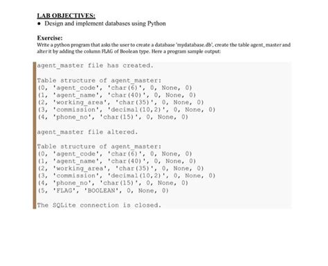 Solved Lab Objectives • Design And Implement Databases