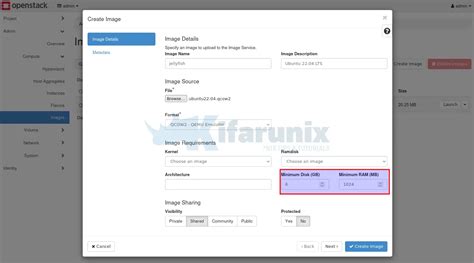 create and upload custom linux image into openstack