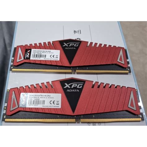 Adata威剛xpg 16gx2 Ddr4 3000 超頻記憶體 Ax4u3000316g16 Srz 雙通道 2支1組 蝦皮購物