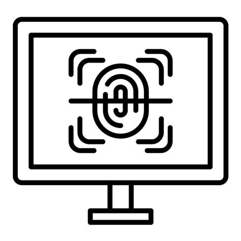 Biometrics Line Icon 14640687 Vector Art At Vecteezy