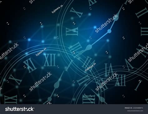Blue Clock Image Texture Background Stock Illustration 2325468971 Shutterstock