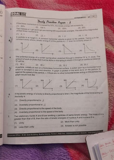 a particle initially at rest on a frictionless horizontal surface is ac