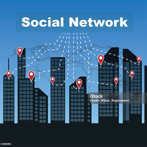 핀 그래프 Infographic 단계 방법 소셜 네트워크 위치 그래프 핀 아이콘 도트 선 그래프 벡터 일러스트 레이 션 0명에