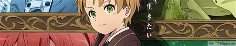 Mushoku Tensei Jobless Reincarnation Rudeus Greyrat 4k Wallpaper
