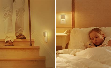 Auvon Plug In Led Backlit Night Light With Motion Sensor And Dusk To Dawn