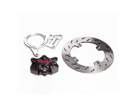 Complete Rear Brake Disc Kit With Brembo Super Sport Cnc Caliper On