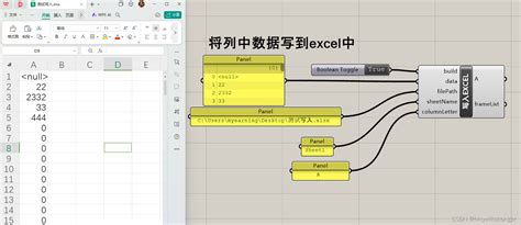 【c】【excel】将grasshopper中指定列数据写入excel中grasshopper Excel Csdn博客