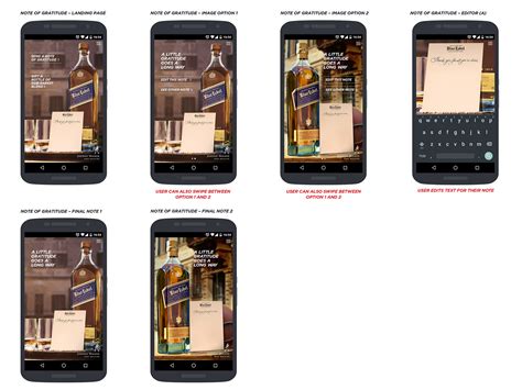 johnnie walker blue label smart bottle app on behance
