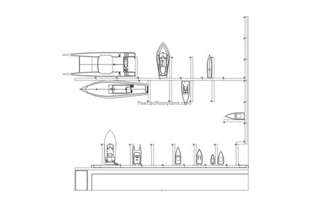 Boat Dock Free Cad Drawings