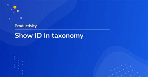 Display Taxonomy Id Columns In Wordpress Wp Adminify