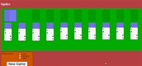 Simple Spider Card Game In JavaScript Free Source Code SourceCodester