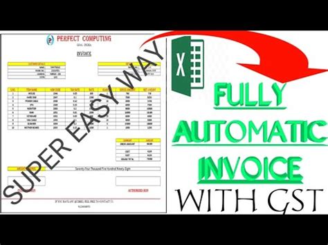 How to create Fully Automatic Invoice in excel Part - 1🤩 || Fully Automatic Bill || Ms Excel 😱 ...