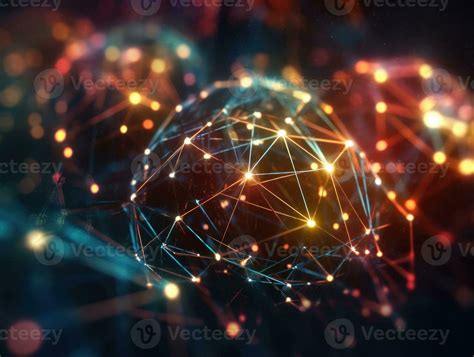 Global Connection Internet Technology Futuristic Network Lines Background Created With