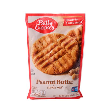 Betty Crocker Peanut Butter Cookie Mix 496g Al Fatah