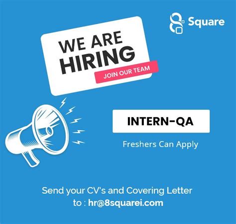 eightsquare on linkedin hiring qaengineer qaintern internship