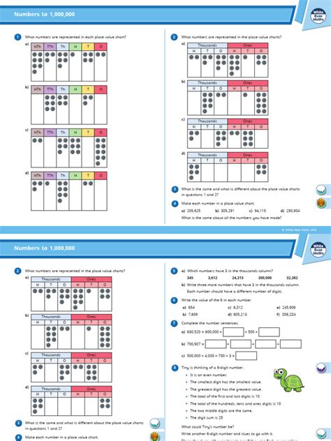 Y6 Autumn Block 1 D1 Numbers To 1000000 Pdf Mathematics Numbers