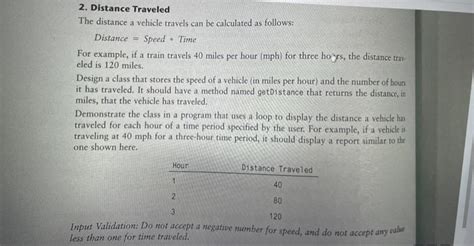 Solved Chapter 5 Progranming Challenge 2 Distance