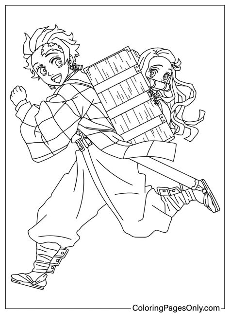 Mais De 40 Páginas Para Colorir De Nezuko Pdf Para Impressão Grátis E