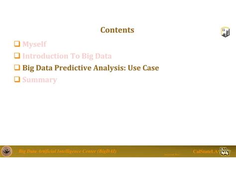 Big Data And Predictive Analysis Ppt