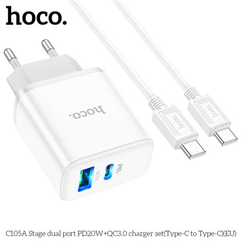 Bộ Sạc Hoco C105a Pd20w Qc3 0 Type C To Type C