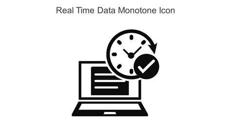 Real Time Data Monotone Icon In Powerpoint Pptx Png And Editable Eps Format PPT Sample