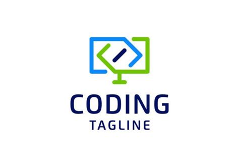 Code Coding Developer Logo Design Graphic By District4 Std · Creative Fabrica