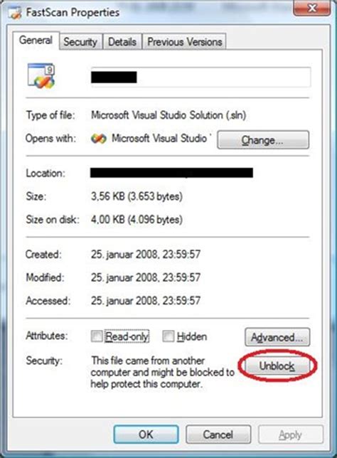 Problem Loading Solution Security Exception Lausdahl