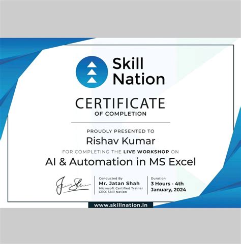 Rishav Kumar On Linkedin Ai Automation Excel Skillnation Continuouslearning Techskills…