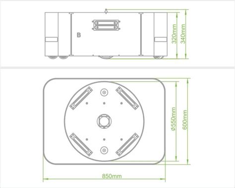 Kg Loading AGV Guided Vehicle QR Code Navigation AGV Compatible With WMS