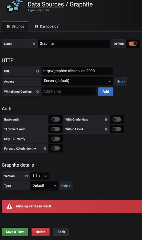 grafana show only missing series in result of graphite clickhouse