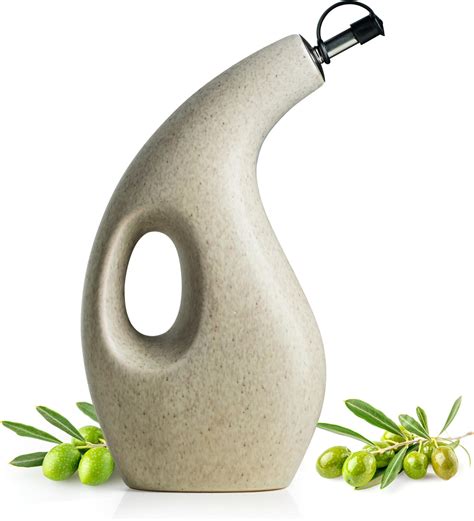 Anlyawx Ceramic Olive Oil Dispenser Handmade Pottery Bottle