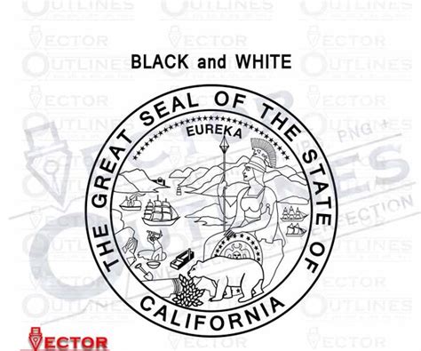 Artstation The Great Seal Of The State Of California Vector File Svg