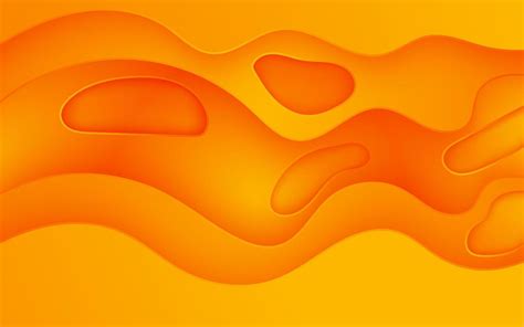 Multi Colored Abstract Orange Yellow Colorful Gradient Wavy Papercut Overlap Layers Background