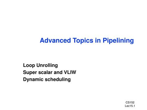 Ppt Advanced Topics In Pipelining Powerpoint Presentation Free Download Id 3009701