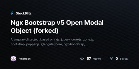 ngx bootstrap v5 open modal object forked stackblitz