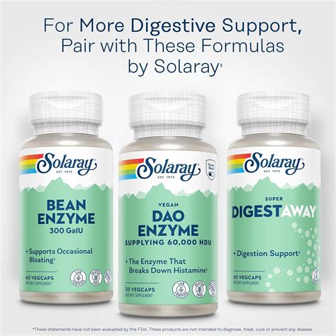 Solaray Dao Enzyme Enzima Digestiva Para Quebrar Histamina 60000