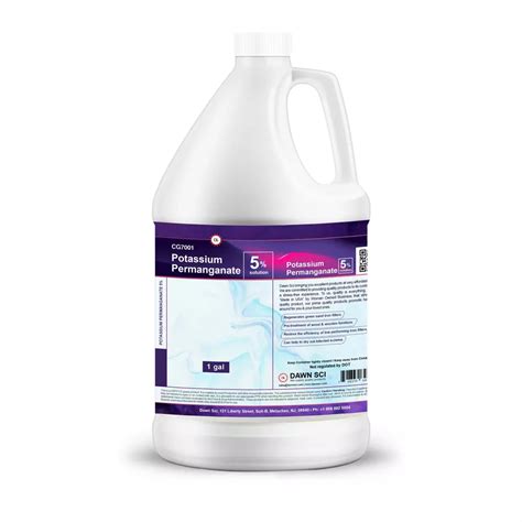 Potassium Permanganate Solution 5 Odorless Dawn Sci