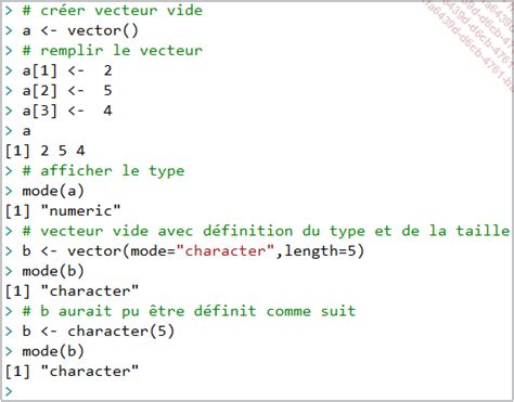 langage r structure des données avec r