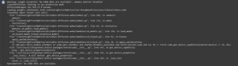 No CUDA GPUs Are Available Issue TheLastBen Fast Stable Diffusion GitHub
