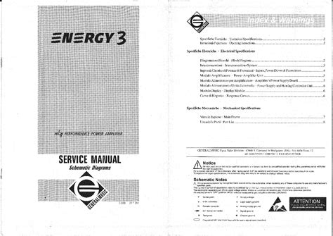 Generalmusic Lem Energy 3 Power Amplifier Sm Service Manual Download